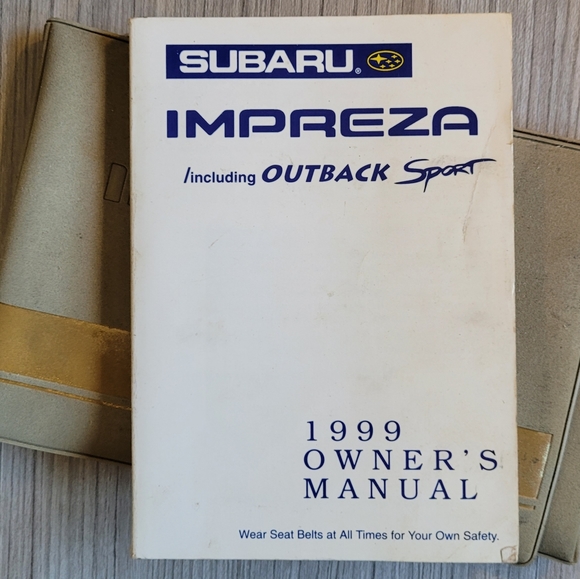 Subaru | Other | 999 Subaru Impreza Sport Wagon Owners Manual And ...